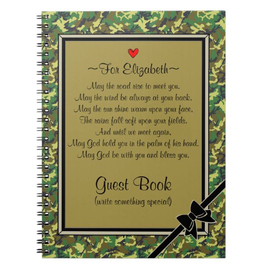 Military Deployment Send Off-Guest Book | Zazzle.com