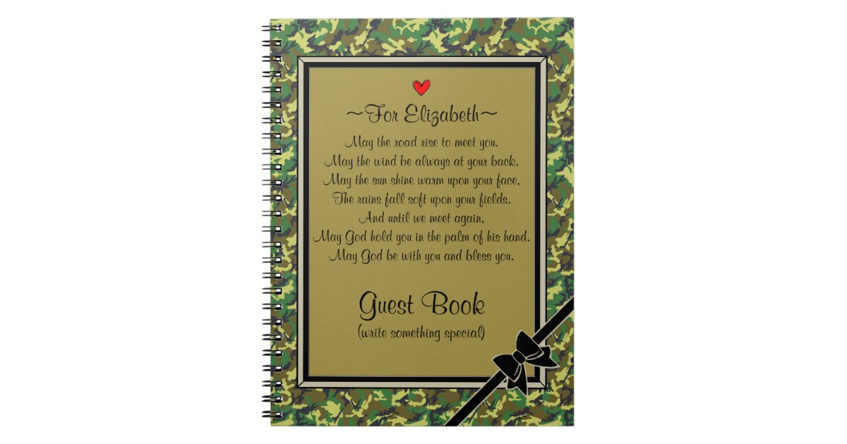 Military Deployment Send Off-Guest Book | Zazzle