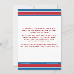 Military Deployment Send Off Party Invitation | Zazzle