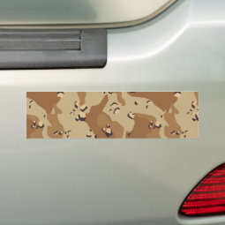 Military Desert Camouflage Background Bumper Sticker | Zazzle