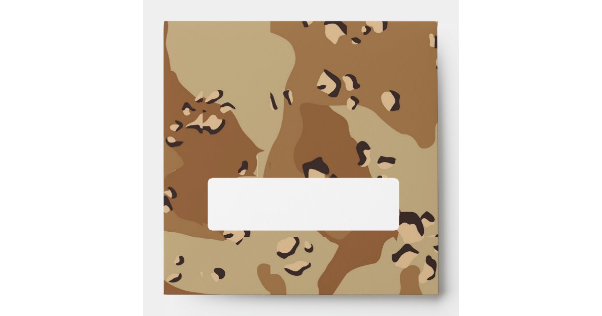 Military Desert Camouflage Background Envelope | Zazzle