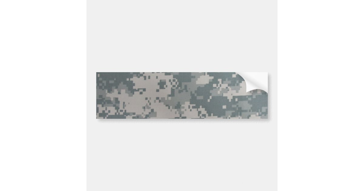 Military Digital Camo Bumper Sticker | Zazzle