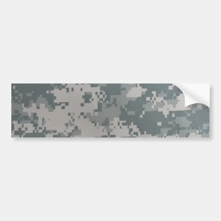 Military Digital Camo Bumper Sticker | Zazzle