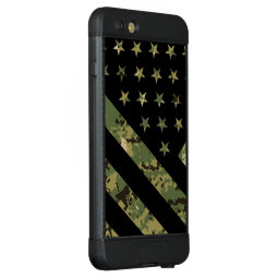 Military Digital Camouflage US Flag LifeProof iPhone Case | Zazzle
