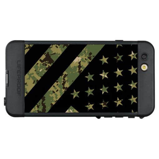 Military Digital Camouflage US Flag LifeProof iPhone Case | Zazzle