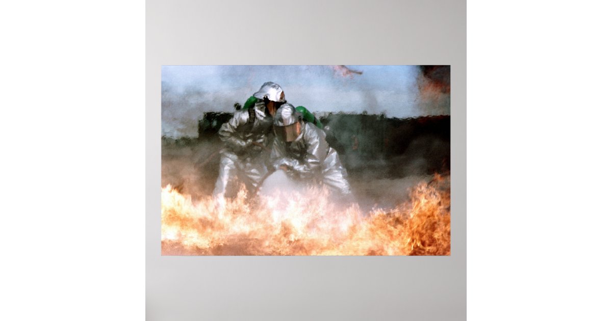 Military Firefighters Poster | Zazzle