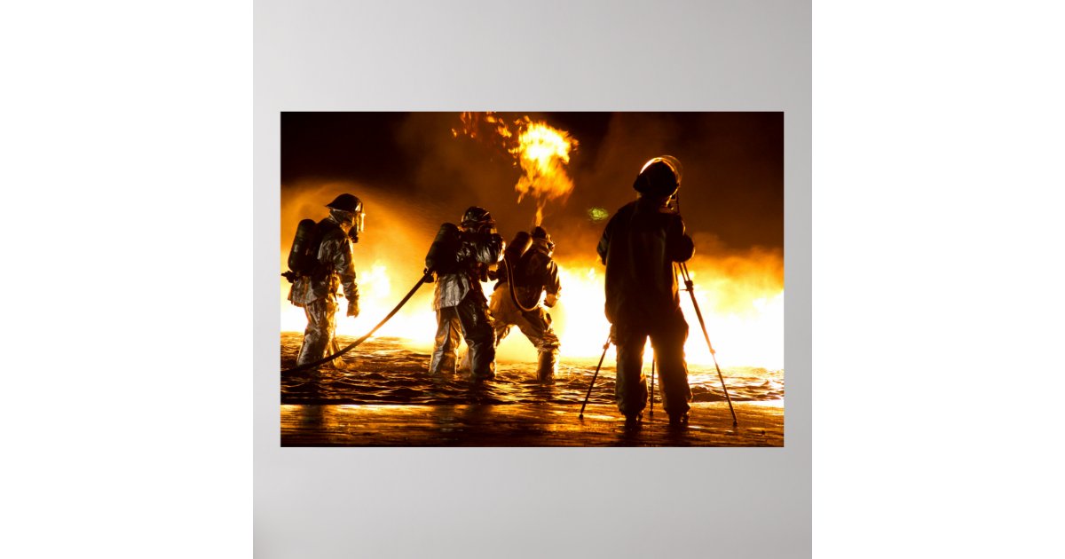 Military Firefighters Poster | Zazzle