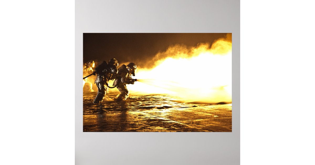 Military Firefighters Poster | Zazzle