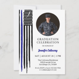 Military Flag, US Navy Basic Training Graduation Invitation | Zazzle