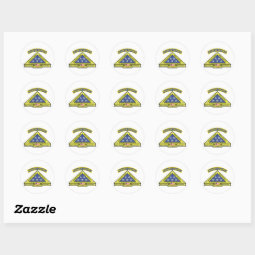 MILITARY FUNERAL HONOR GUARD CLASSIC ROUND STICKER | Zazzle