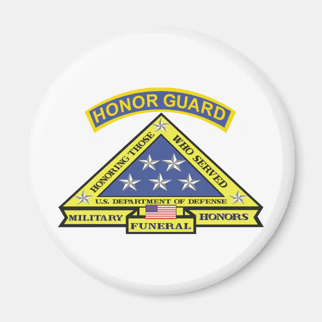MILITARY FUNERAL HONOR GUARD MAGNET | Zazzle