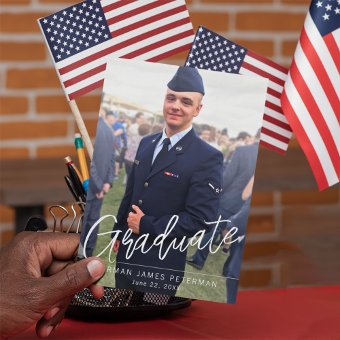 Military Graduate Photo Basic Training Graduation Announcement | Zazzle