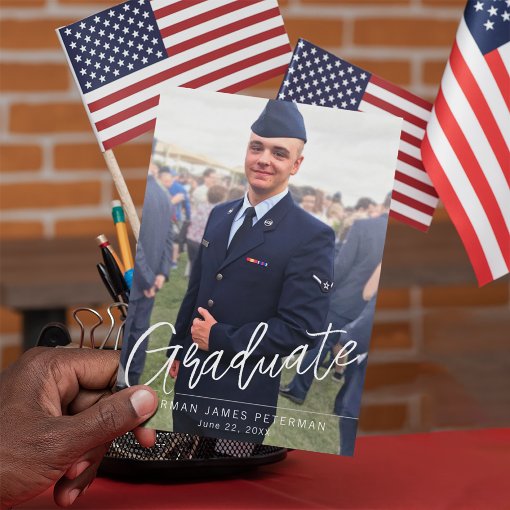 Military Graduate Photo Basic Training Graduation Announcement | Zazzle