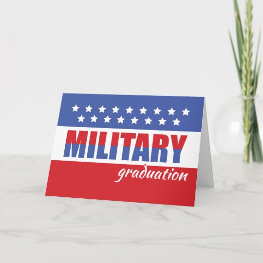 Military Graduation Congratulations with Stars Card | Zazzle.com