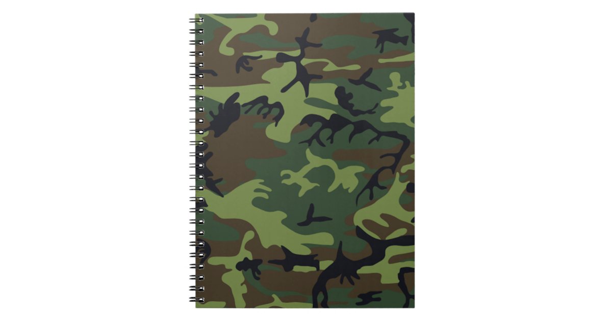 Military Green Camouflage Notebook | Zazzle
