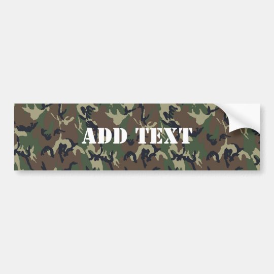 Military Green Camouflage Pattern Bumper Sticker | Zazzle.com