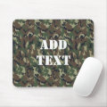 Military Green Camouflage Pattern Mouse Pad | Zazzle