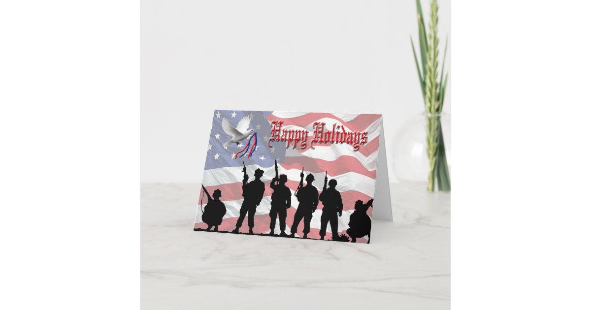 Military Happy Holidays Card | Zazzle