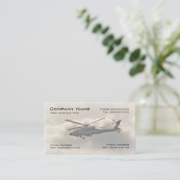 Military Helicopter Business Card | Zazzle