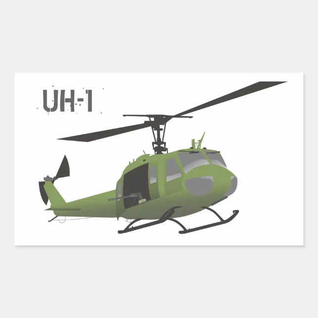 Military Huey Helicopter Sticker | Zazzle