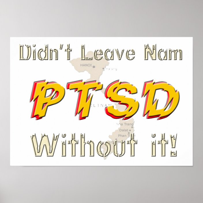 Military Humorous PTSD Poster | Zazzle.com