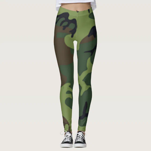 Military Hunting Camo Yoga Pants, Fun Leggings | Zazzle