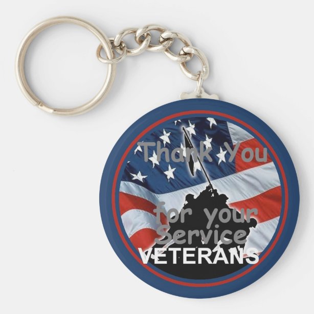 Veterans Day Keychains - No Minimum Quantity | Zazzle