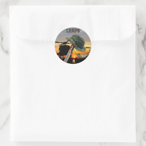 Military LRRPS LRRP recon army marines navy Classic Round Sticker | Zazzle