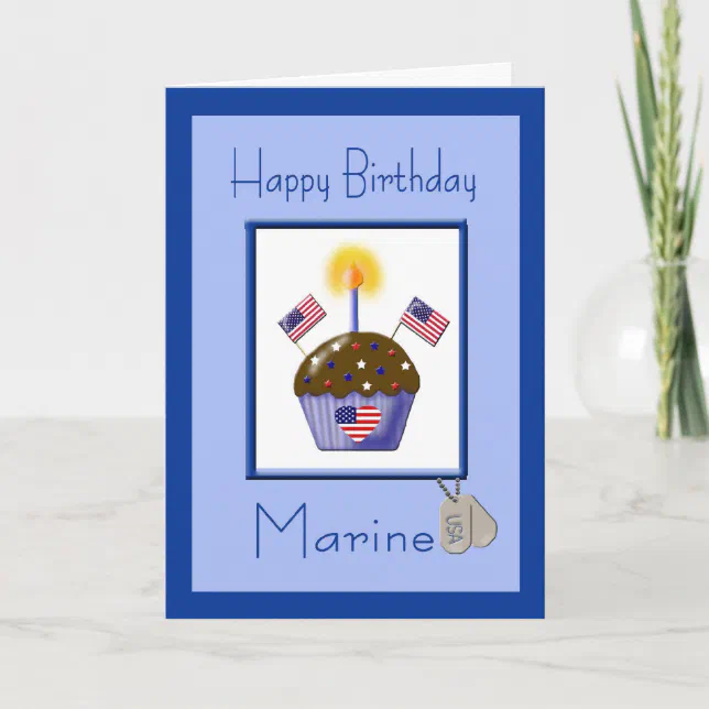 Military Marine Birthday Card | Zazzle