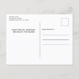 Military Moving PCS Move We've Moved USA Flag Announcement Postcard ...