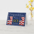 Military Navy OCS Graduation Congratulations Card | Zazzle