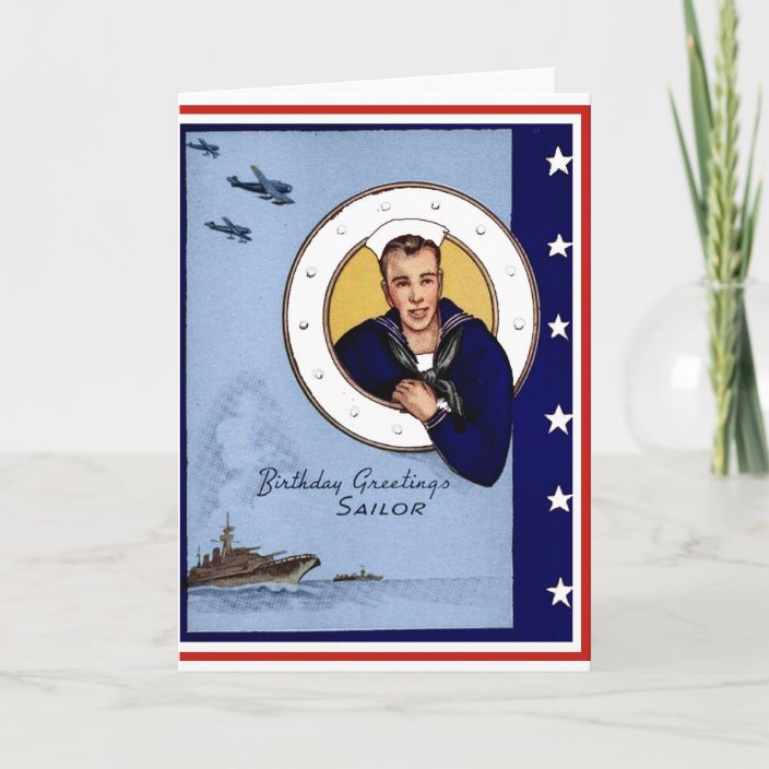 Military Navy Sailor Birthday Card | Zazzle.com