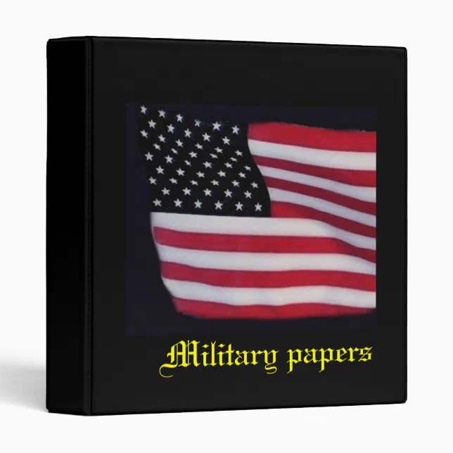 Military papers binder | Zazzle
