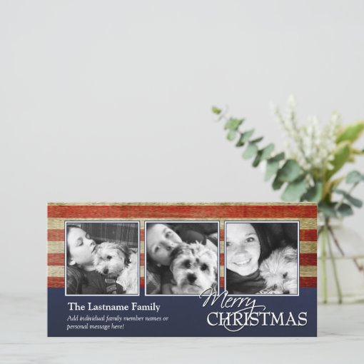 Military / Patriotic Christmas Photo Card | Zazzle