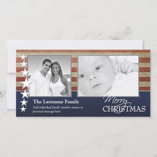 Military / Patriotic Christmas Photo Card | Zazzle