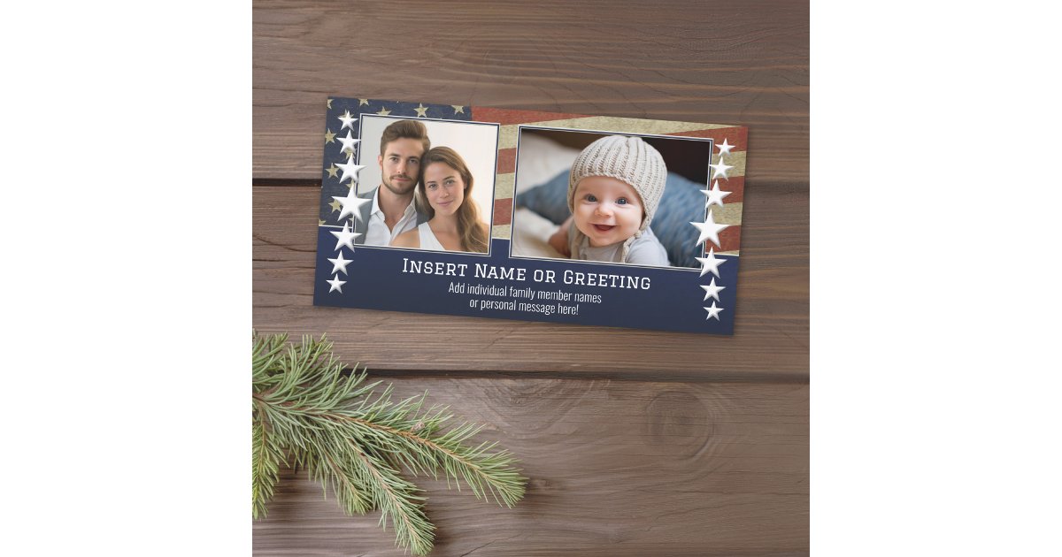 Military / Patriotic Christmas Photo Card | Zazzle