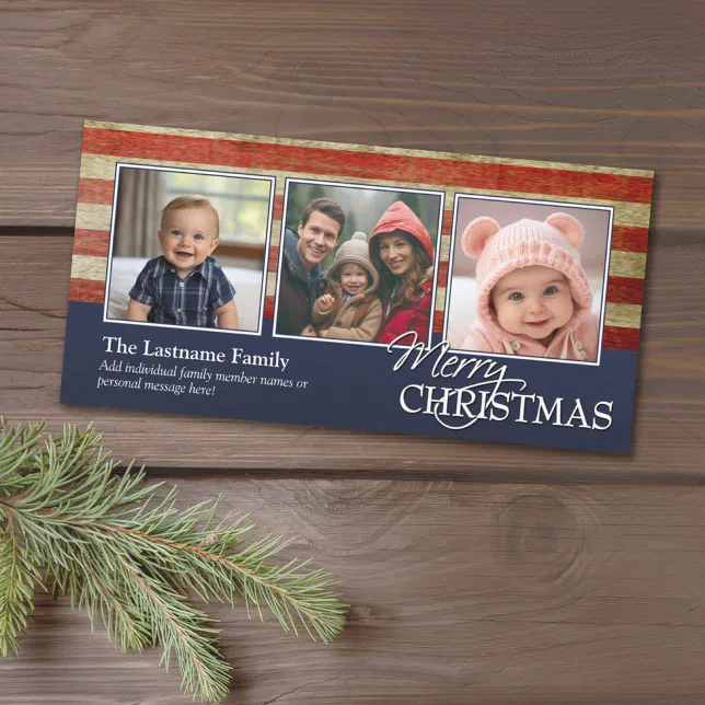 Military / Patriotic Christmas Photo Card | Zazzle