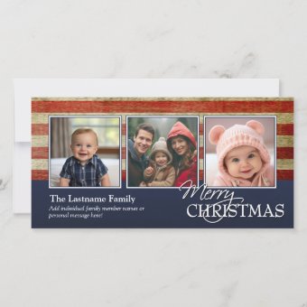 Military / Patriotic Christmas Photo Card | Zazzle