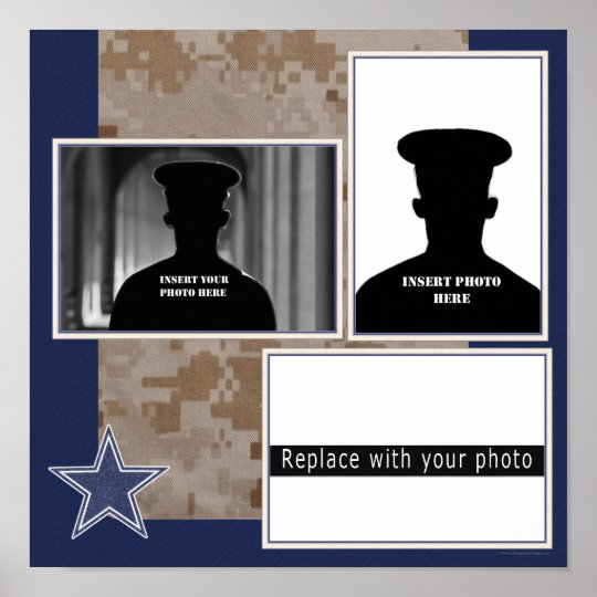 Military Photo Collage Poster | Zazzle.com