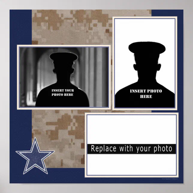 Military Photo Collage Poster | Zazzle