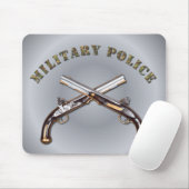 Military Police Crossed Pistols Mouse Pad | Zazzle