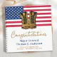 Military Retirement American Flag Army Guest Book | Zazzle