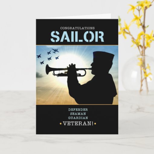 Military Retirement Congratulations Sailor Card | Zazzle