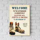 Military Retirement Farewell Welcome Sign | Zazzle