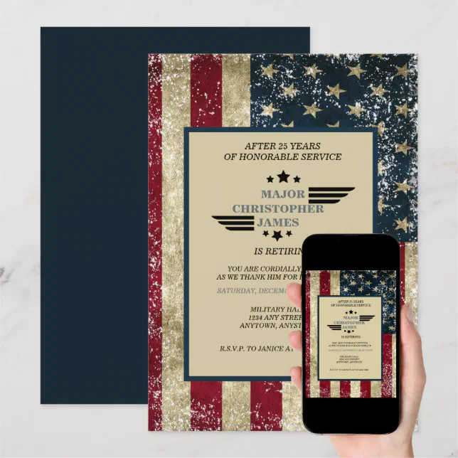 Military Retirement Invitation | Zazzle
