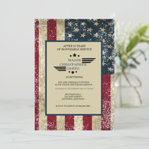 Military Retirement Invitation | Zazzle