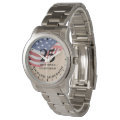 Military Retirement Us Flag Army Navy Airforce Slv Watch | Zazzle