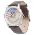 Military Retirement Us Flag Army Navy Airforce Watch | Zazzle