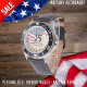 Military Retirement Watch Us Flag Add Text Custom | Zazzle