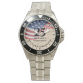 Military Retirement Watch Us Flag Personalized | Zazzle